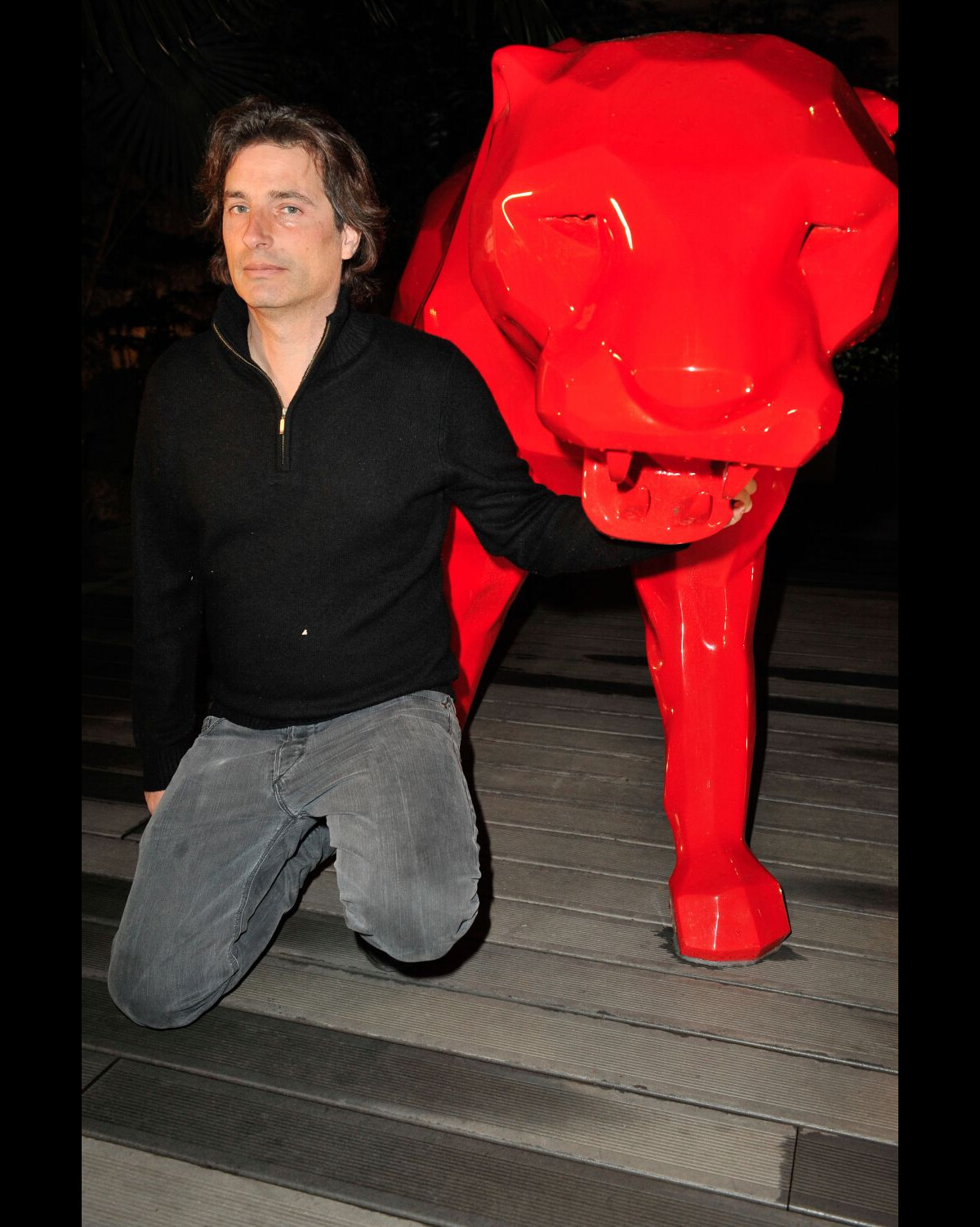 Photo : Richard Orlinski lors du vernissage de l'exposition de Richard ...