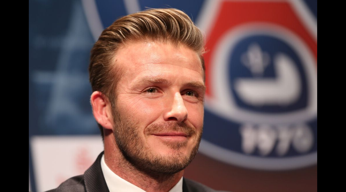 Photo : David Beckham lors de sa conférence de presse organisée en ...