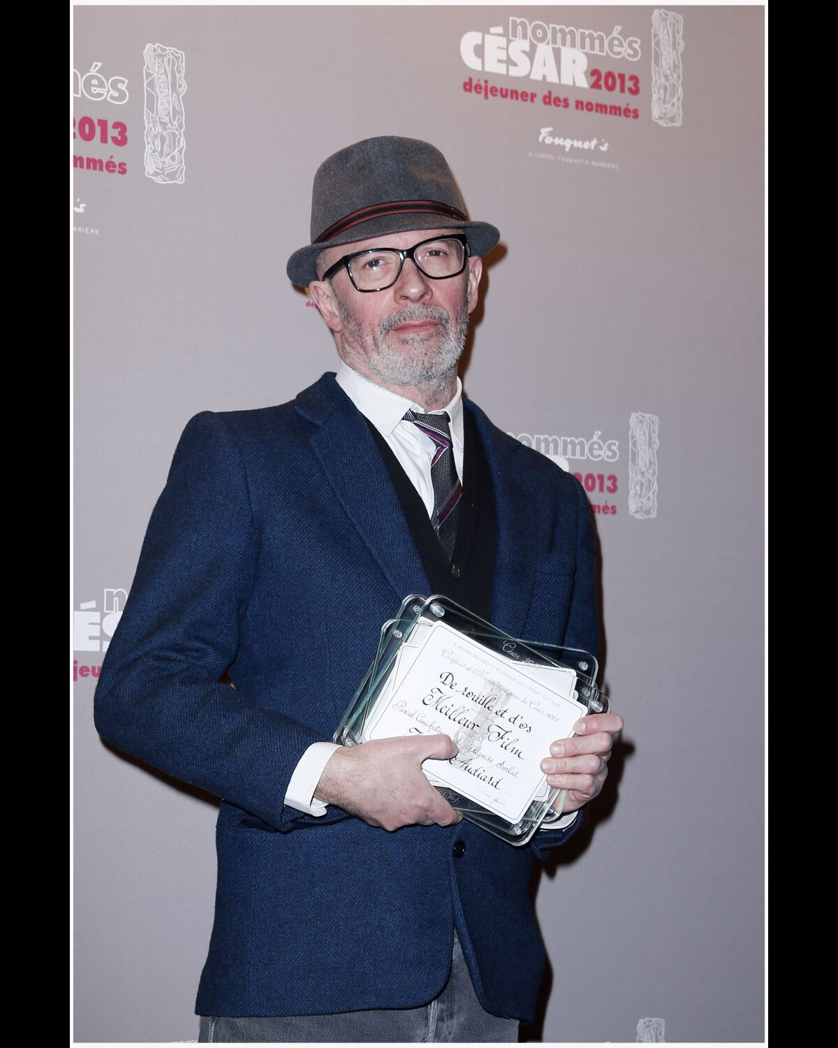 Photo : Jacques Audiard lors du déjeuner des nommés aux César, le 2 ...