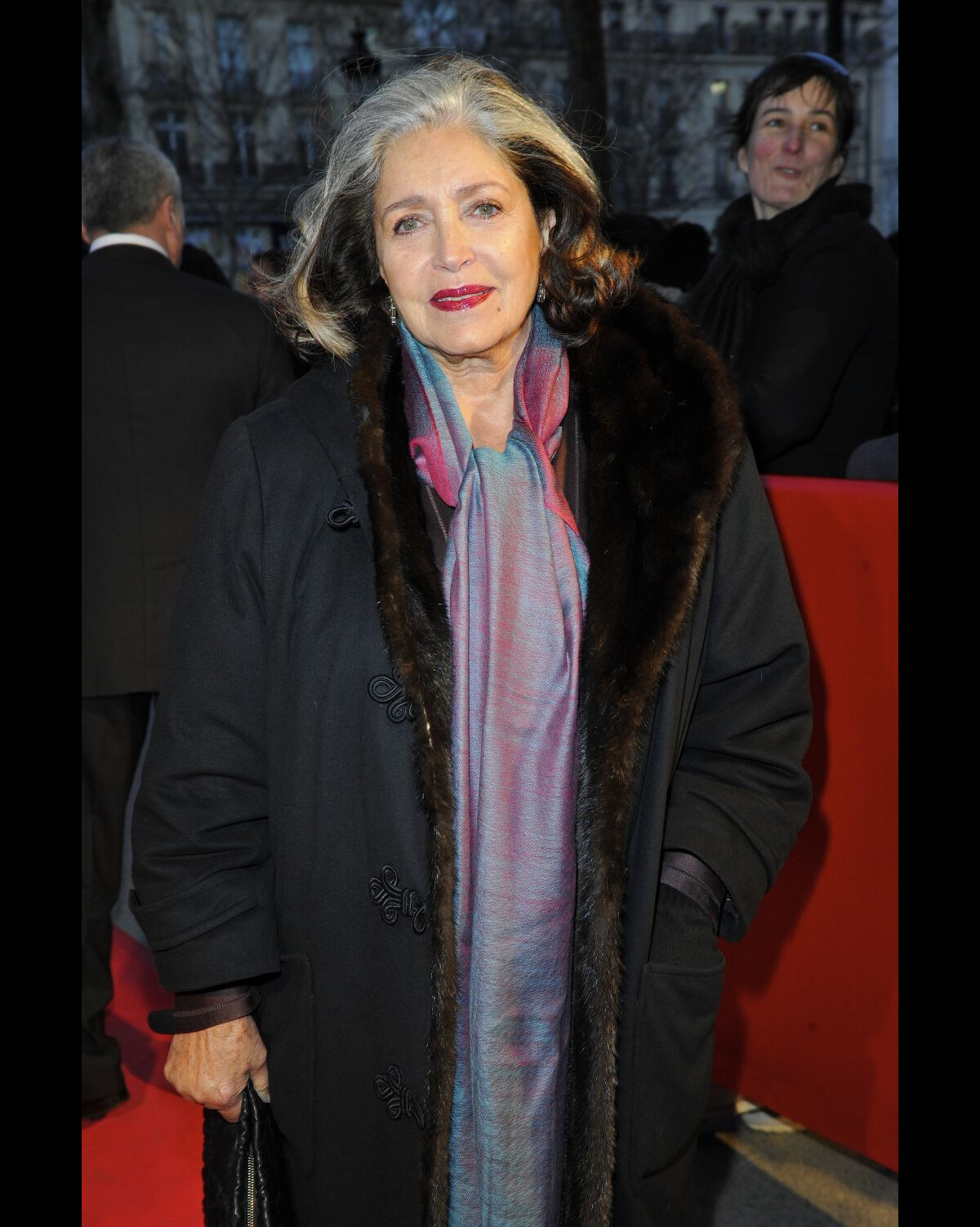 Photo : Francoise Fabian lors de l'avant-première du film Des gens qui ...