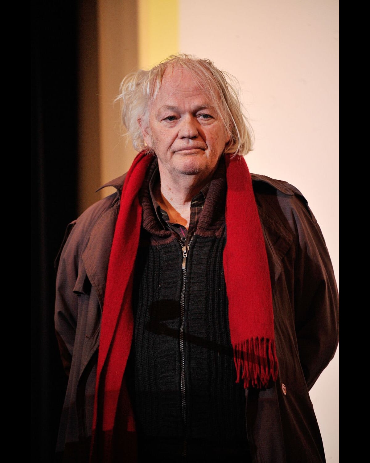 Photo : Lou Castel lors de la première du film La naissance de l'amour ...