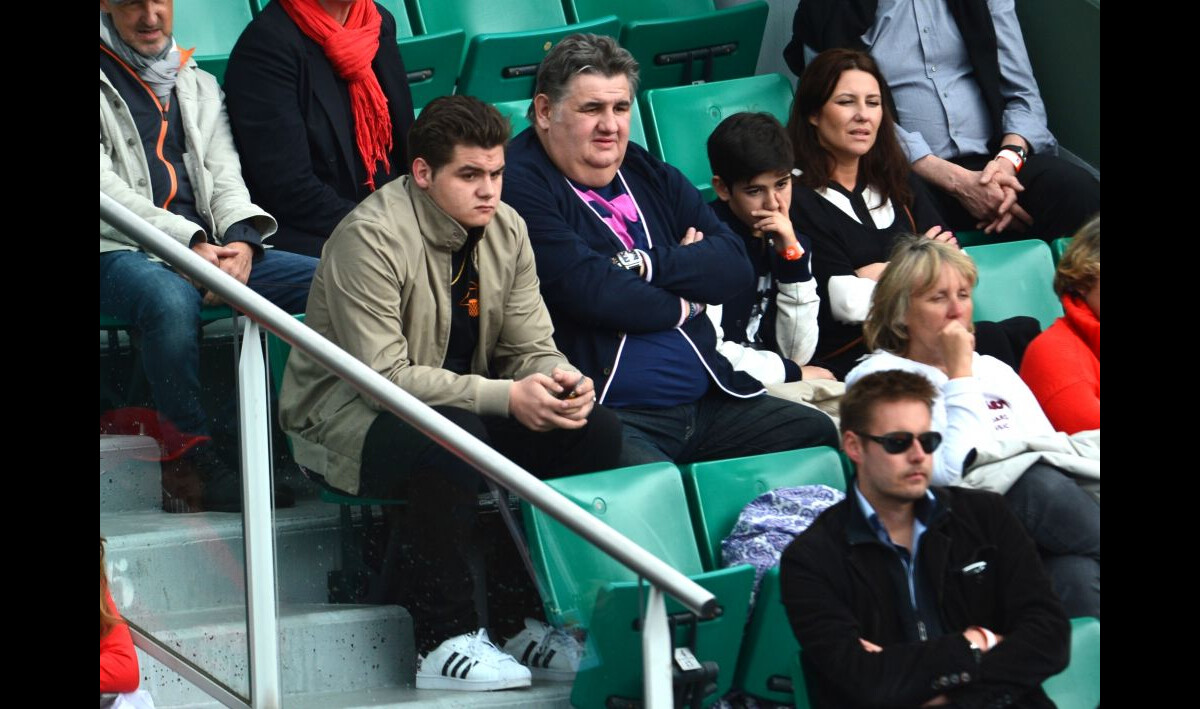 Photo : Pierre et Axel Ménès dans les tribunes de Roland-Garros au ...