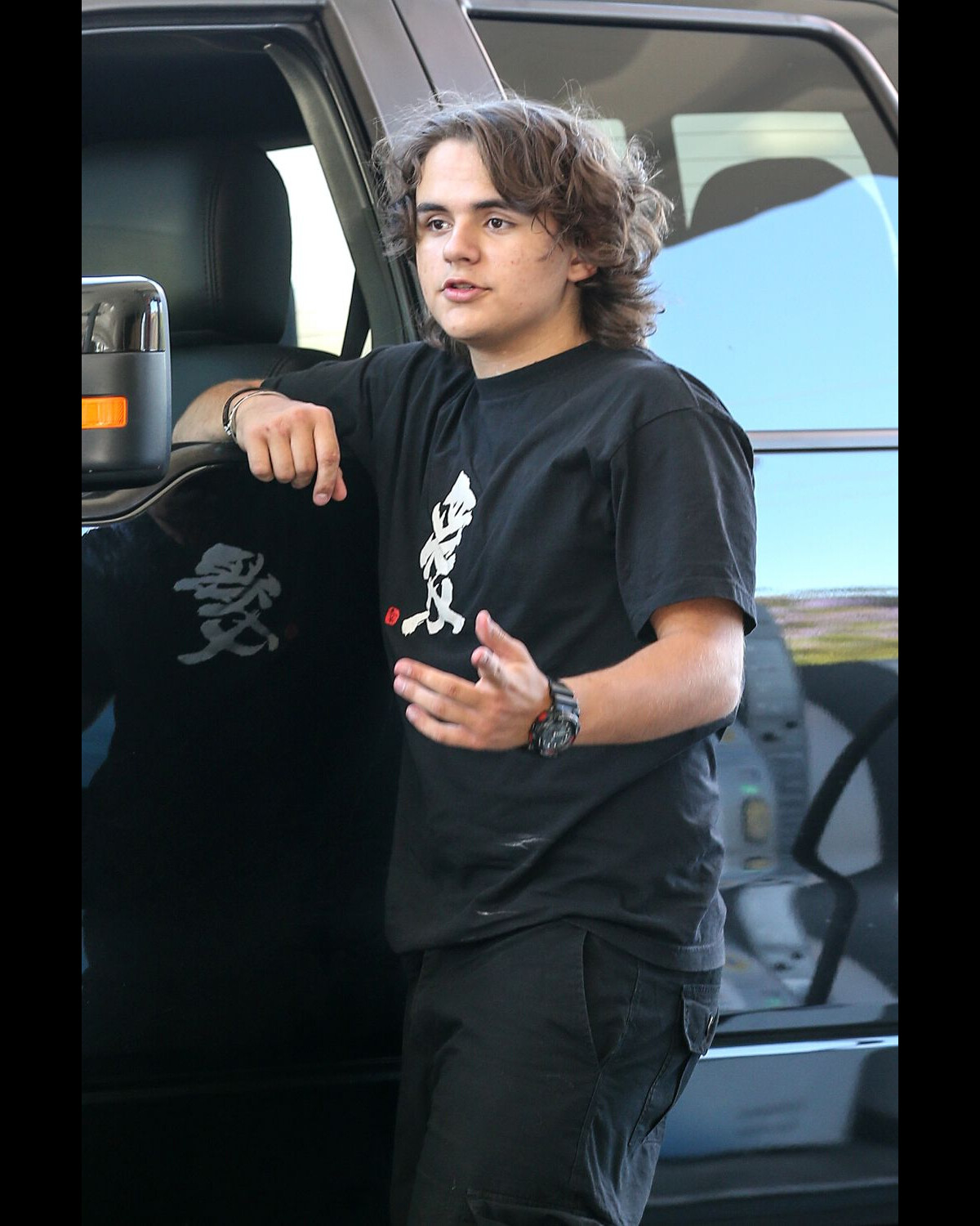 Photo : Prince Jackson prend de l'essence à Calabasas en Californie, le ...