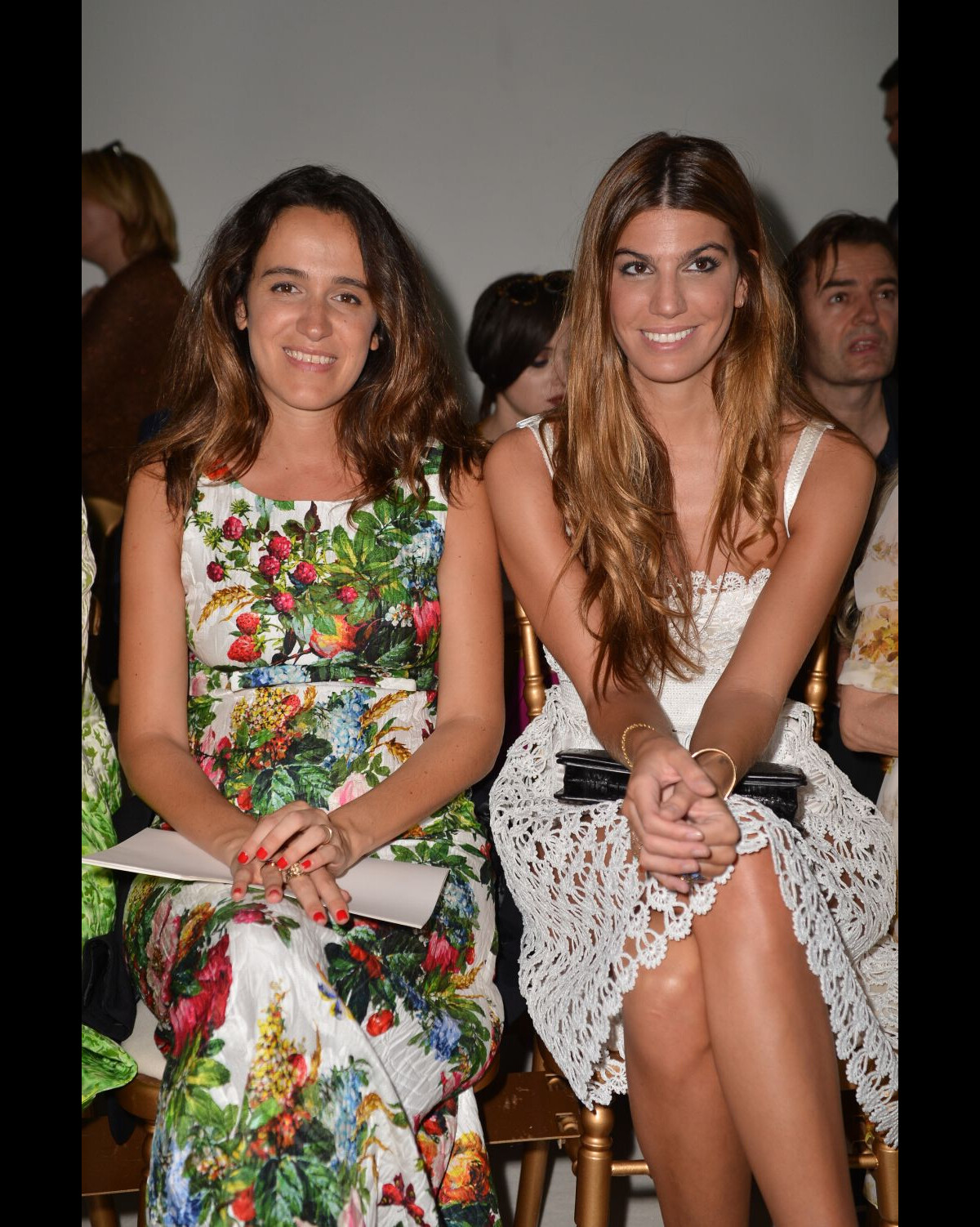 Photo : Les sœurs Coco et Bianca Brandolini d'Adda assistent au défilé ...