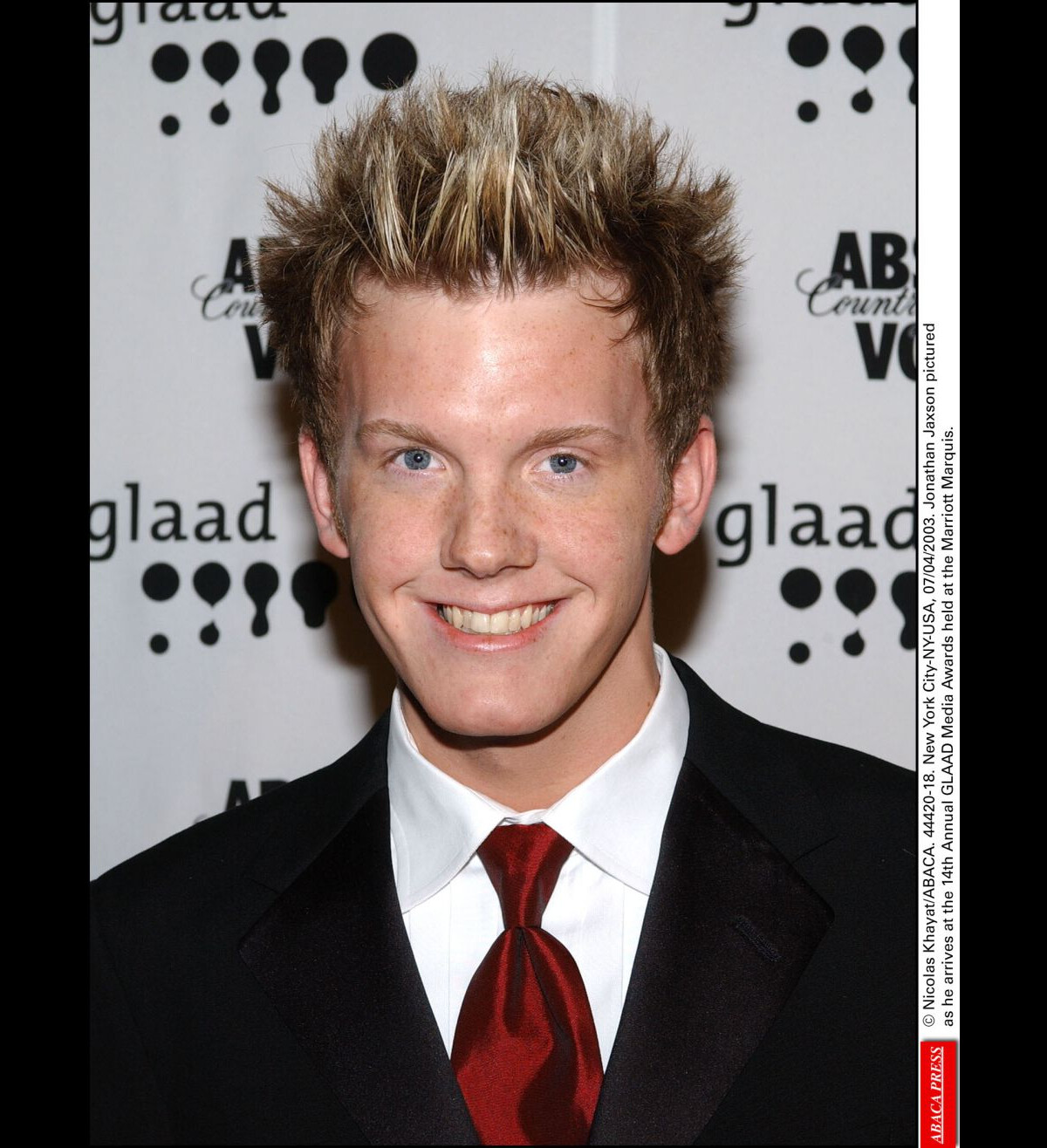 Photo : Jonathan Jaxson à la 14e cérémonie des Annual GLAAD Media ...
