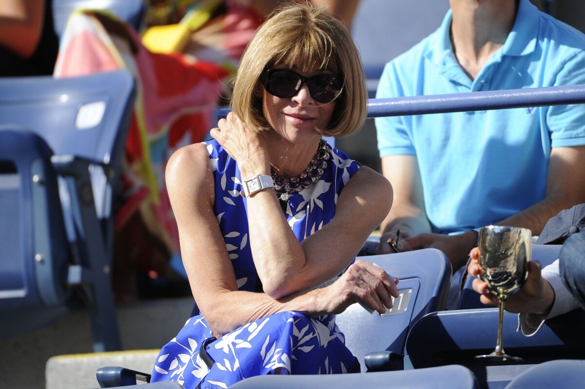 Photo : Anna Wintour lors de la finale de l'US Open 2013 entre Serena ...