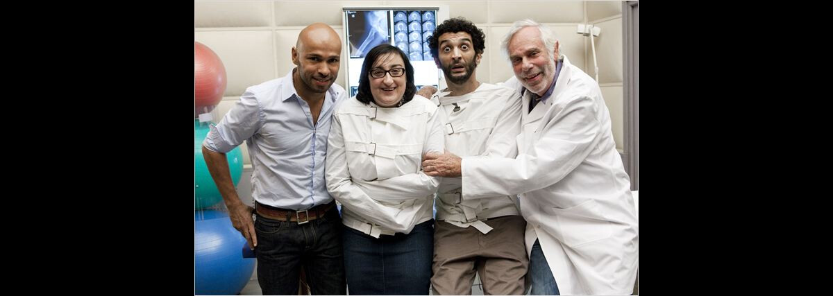 Photo : Eric Judor, Catherine Benguigui, Ramzy Bedia et Jean-Luc Bideau ...