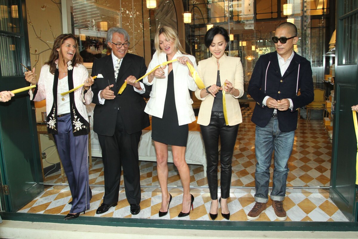Photo : Lucy et son mari Sir David Tang, Kate Moss, Carina Lau et Tony ...