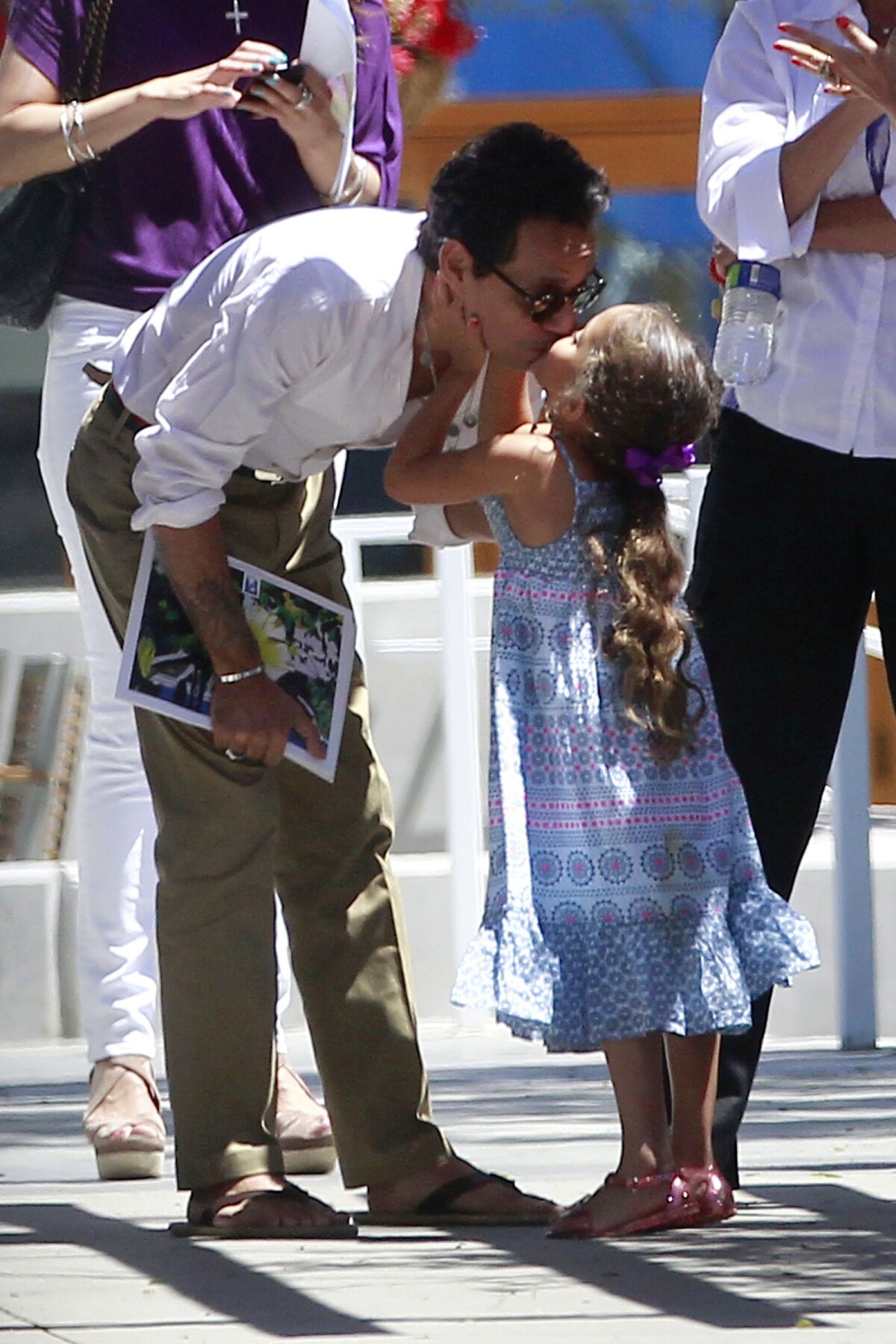 Photo : Marc Anthony et sa fille Emme à Los Angeles, le 19 juin 2013 ...