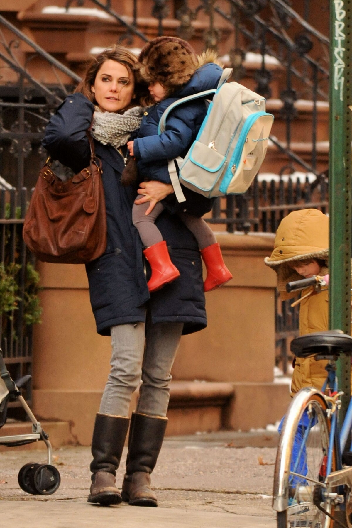 Photo : Keri Russell se balade avec ses enfants Willa Lou et River ...