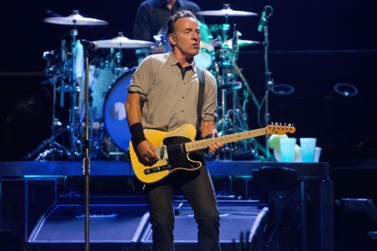 Photo : Bruce Springsteen en concert à Leeds, le 24 juillet 2013 ...