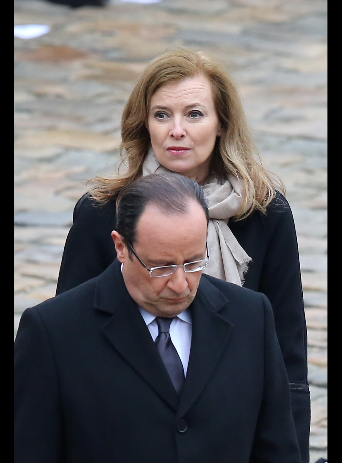 Photo : Valérie Trierweiler et François Hollande à Paris, le 7 mars ...