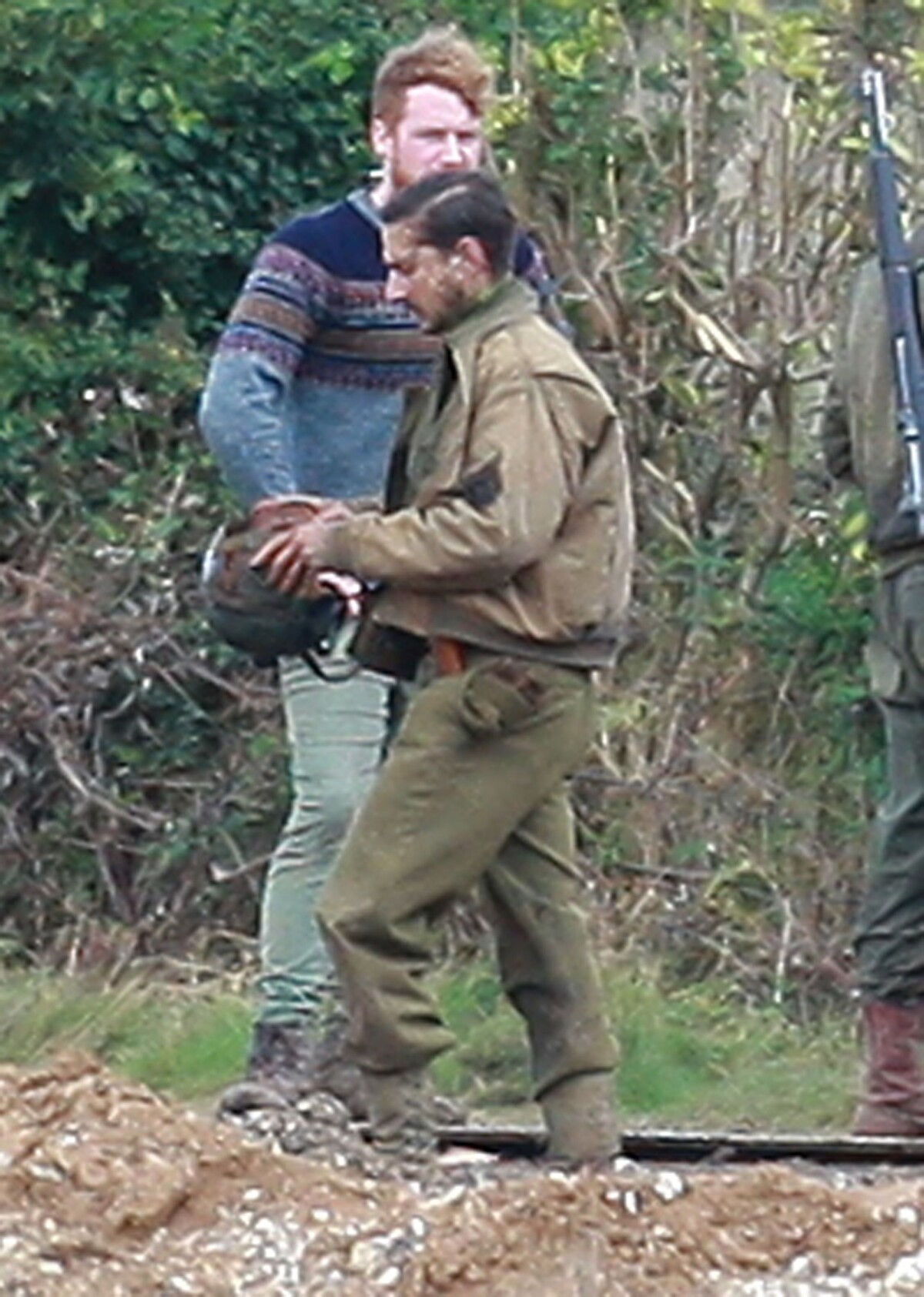 Photo : Shia LaBeouf sur le tournage de Fury en Angleterre le 4 octobre ...