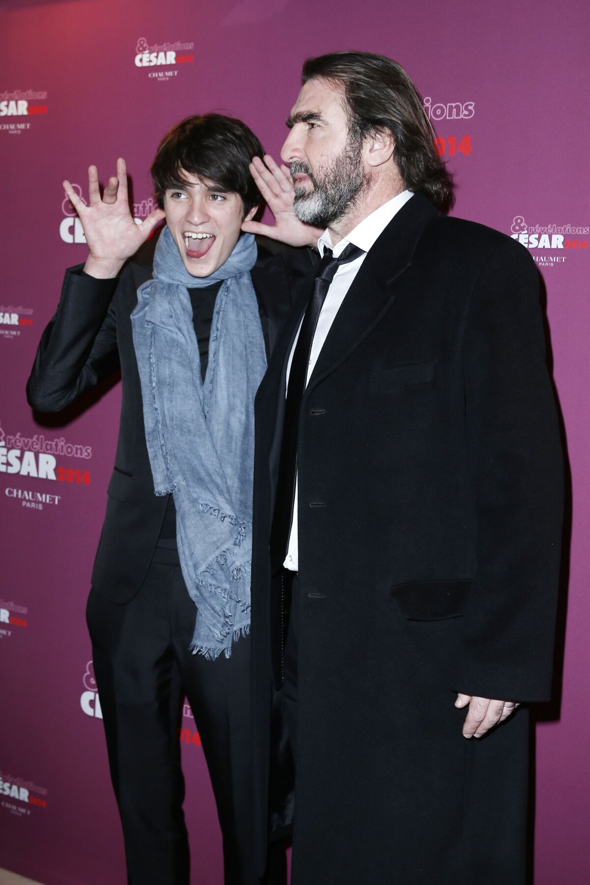 Photo : Alain-Fabien Delon et Eric Cantona lors du dîner des ...