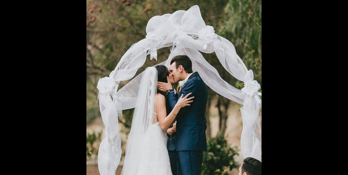 Photo : Corey Conrad et Angel Carter, lors de leur mariage, le 8 ...