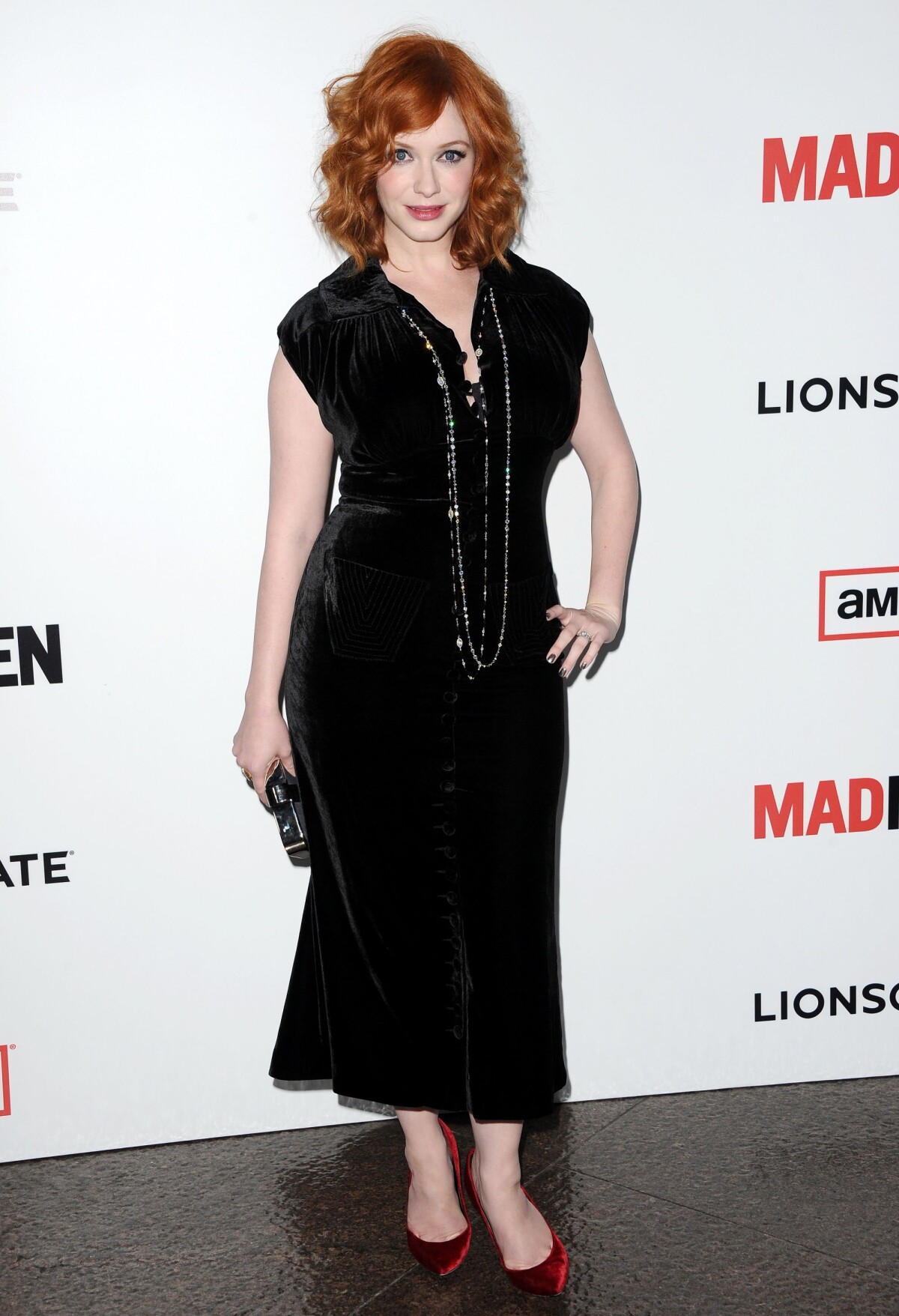 Photo : La voluptueuse Christina Hendricks porte une robe L'Wren Scott ...