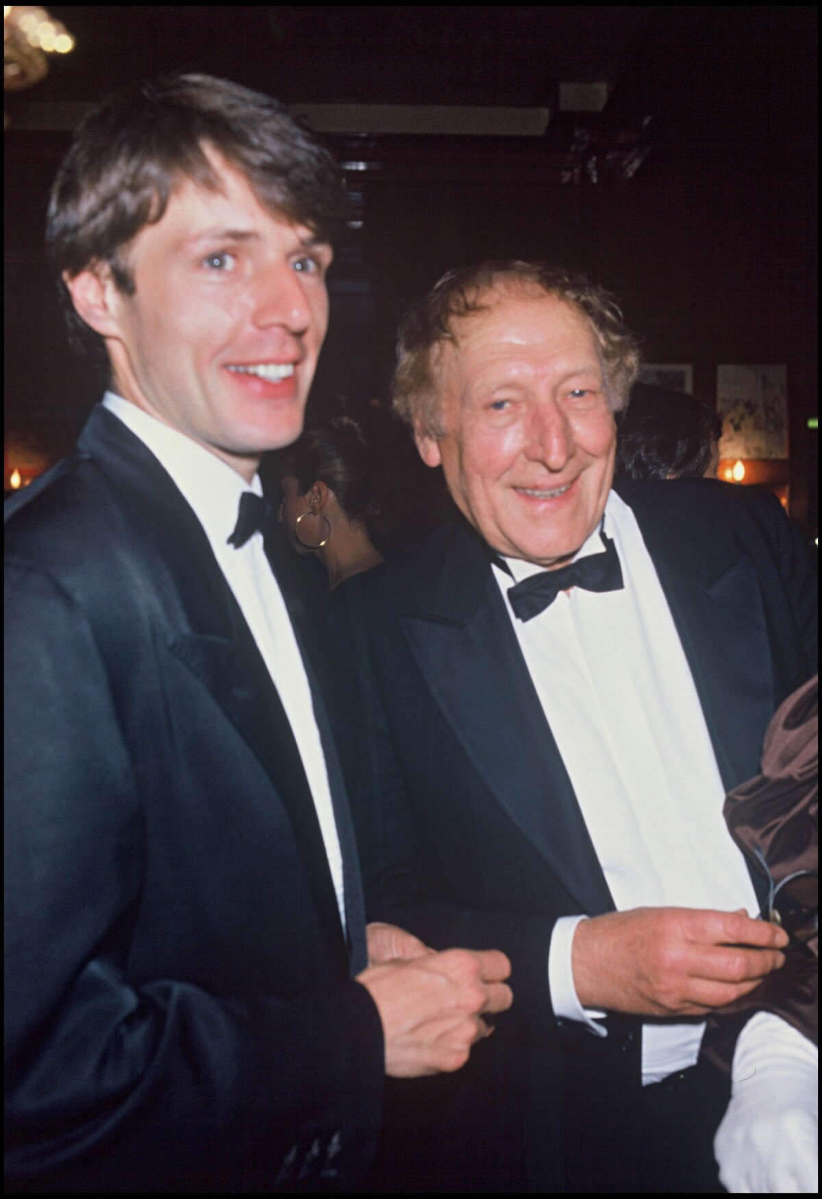 Photo : Lambert wilson et son père aux Molière 1988. - Purepeople