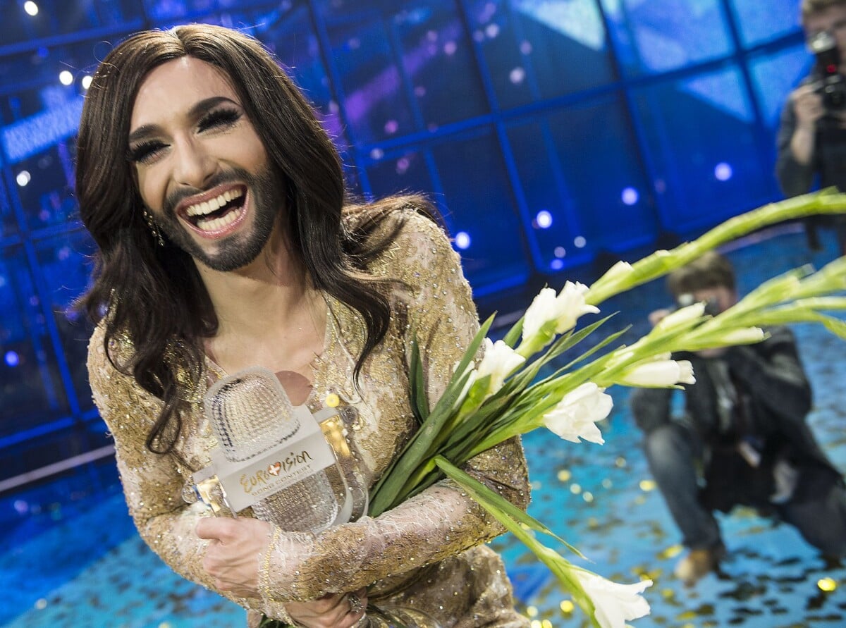 Photo : Conchita Wurst, qui représente l'Autriche, remporte le concours ...