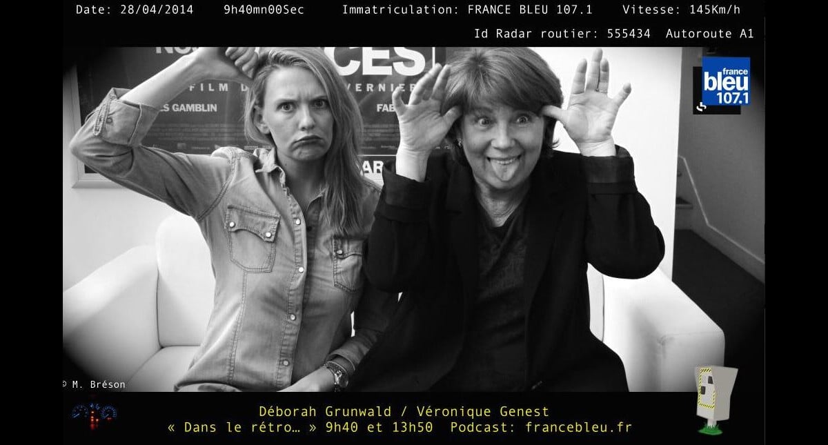Photo : Déborah Grunwald et Véronique Genest, le 28 avril 2014 ...