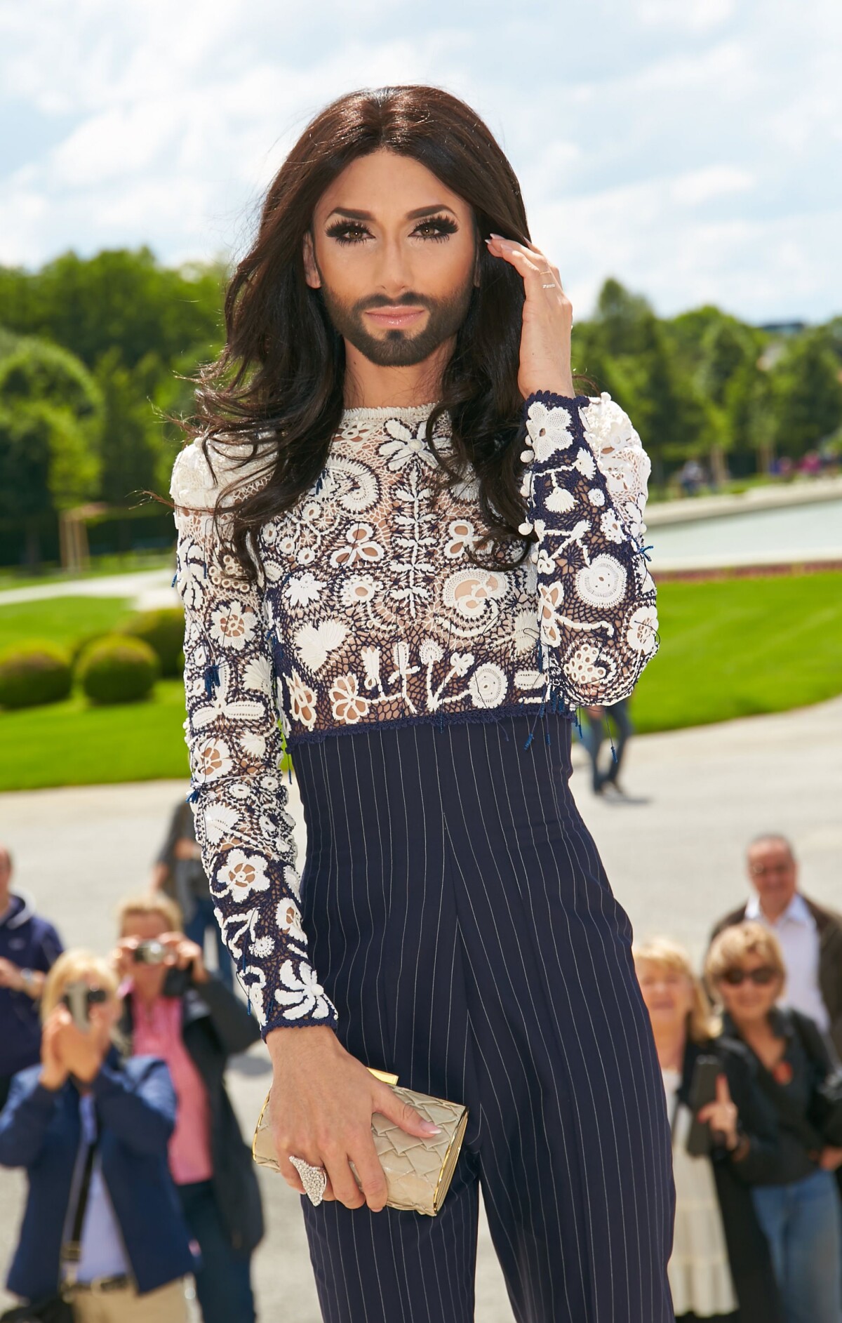 Photo : Conchita Wurst arrive au "First Ladies Lunch 2014" organisé à l ...