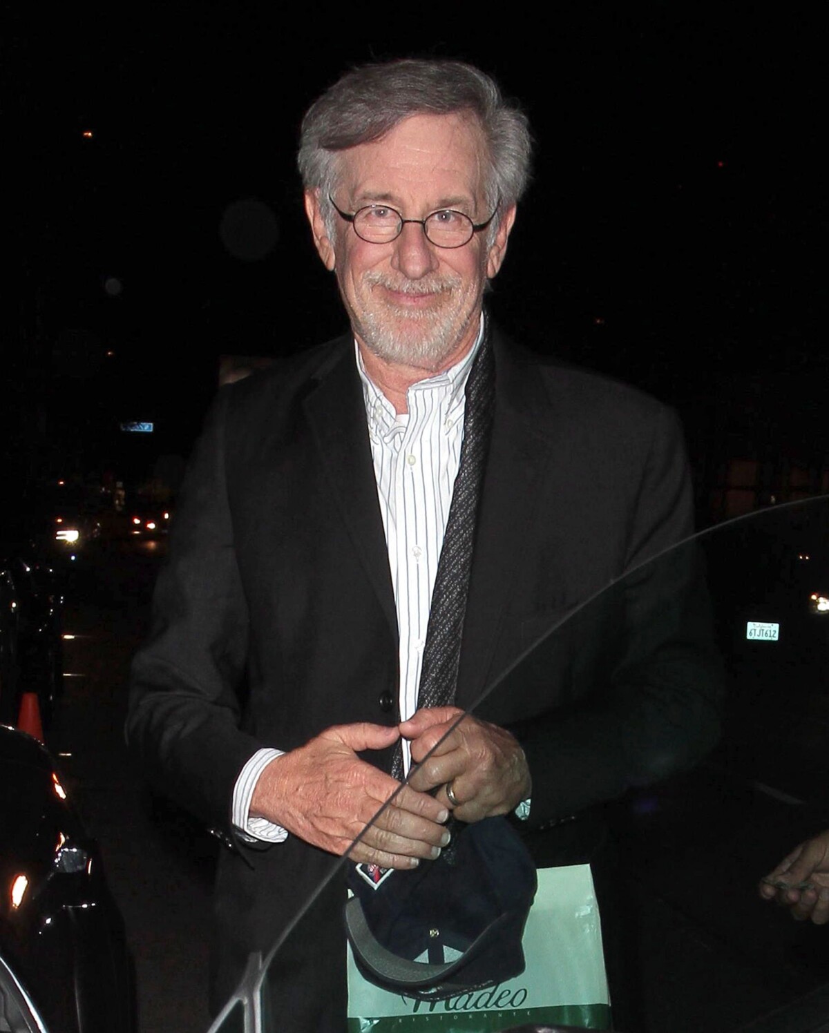 Photo : Steven Spielberg au restaurant Madeo à West Hollywood. Le 14 ...
