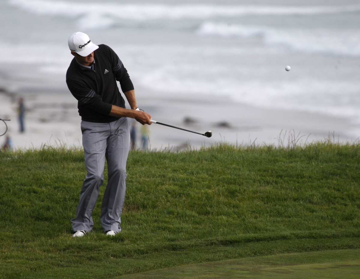 Photo : Dustin Johnson à Pebble Beach. Juin 2010. - Purepeople