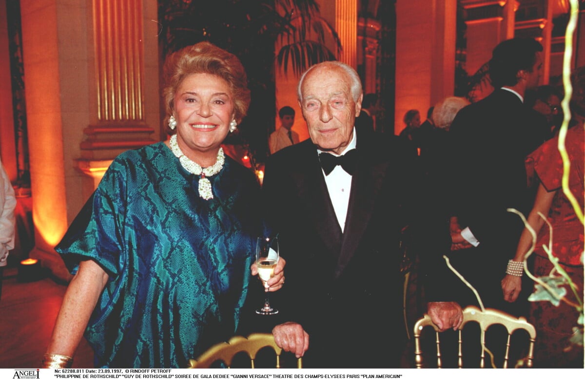 Photo : La baronne Philippine de Rothschild et Guy de Rothschild en ...