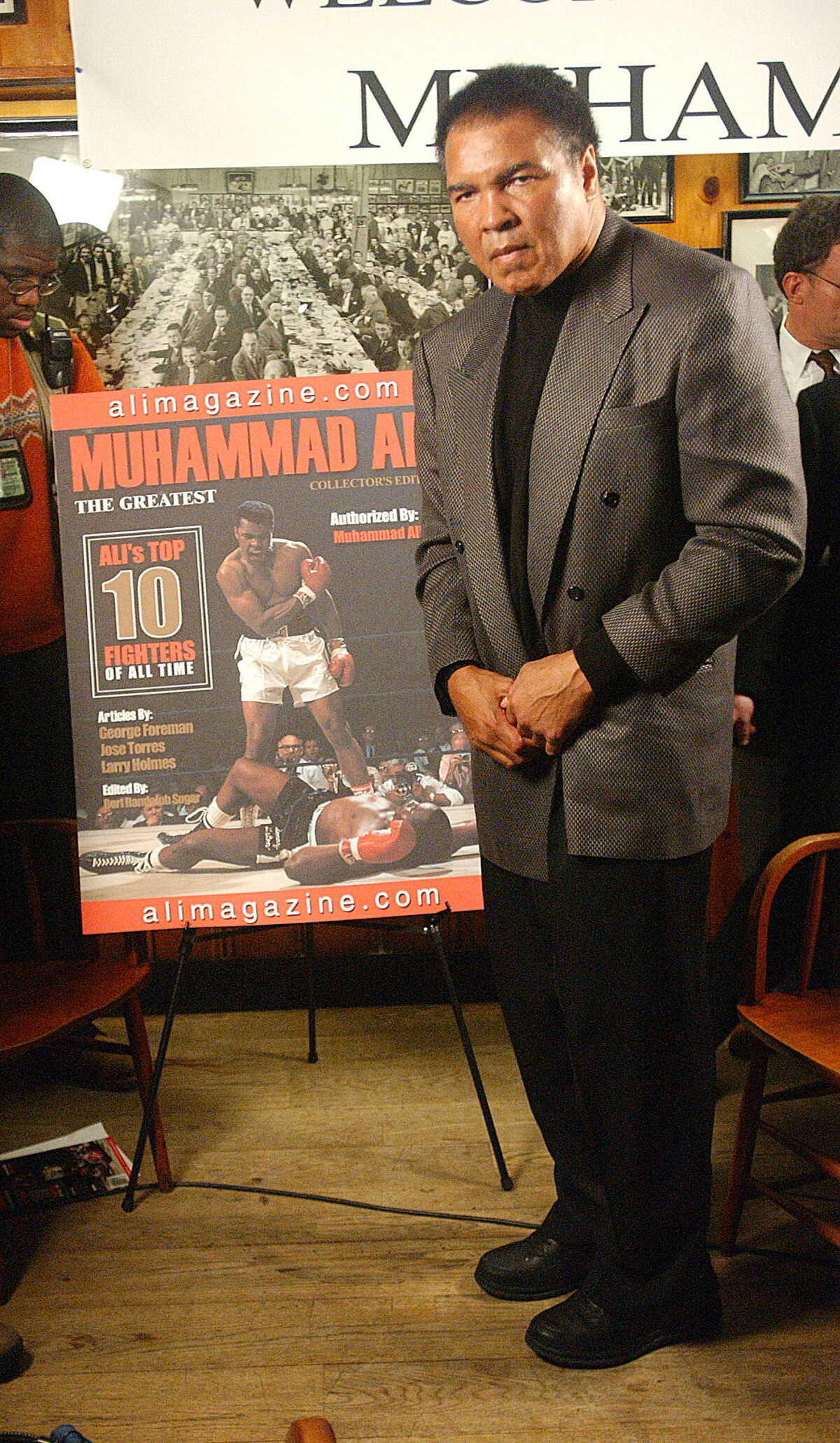 Photo : Mohamed Ali, lors de la présentation du magazine "Muhammad Ali ...
