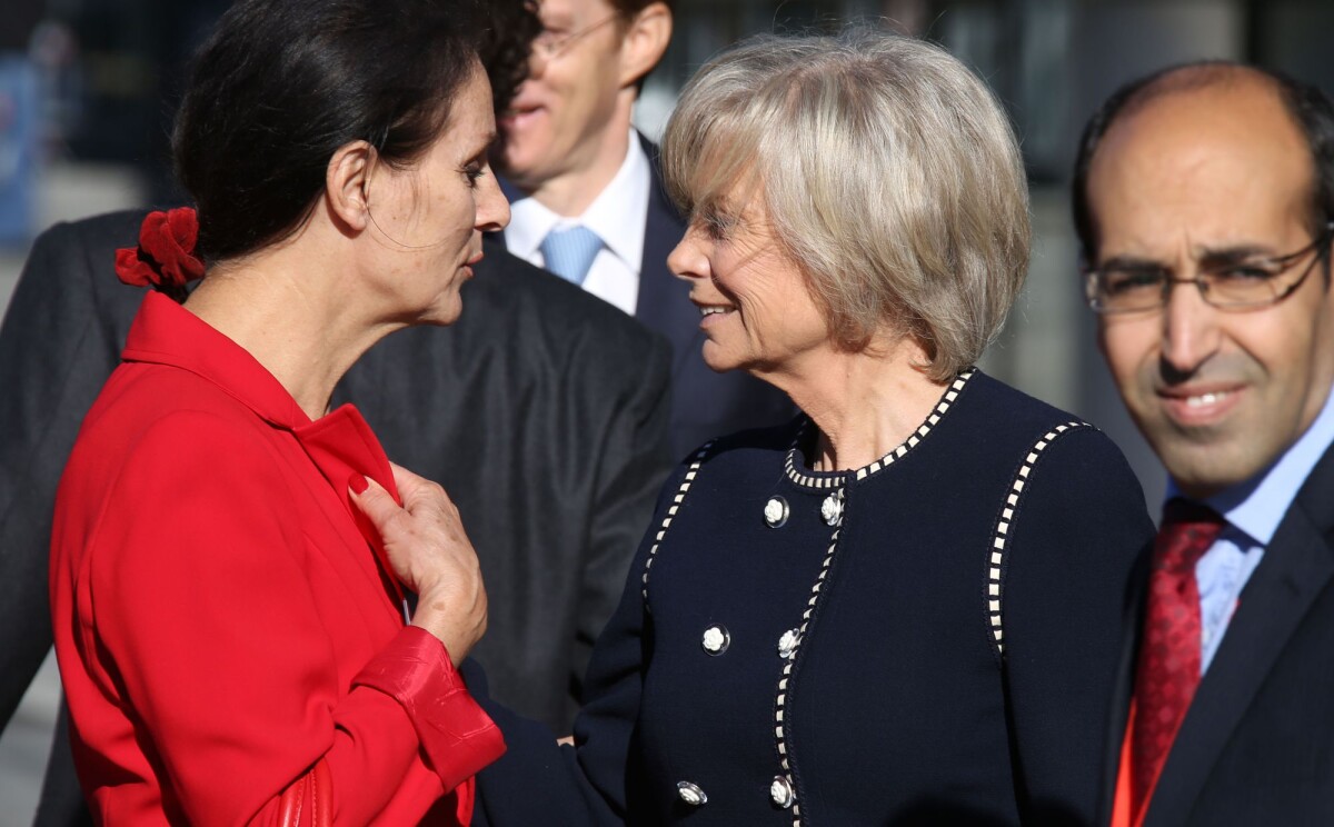 Photo : Elisabeth Guigou - Inauguration de l'exposition "Le Maroc ...