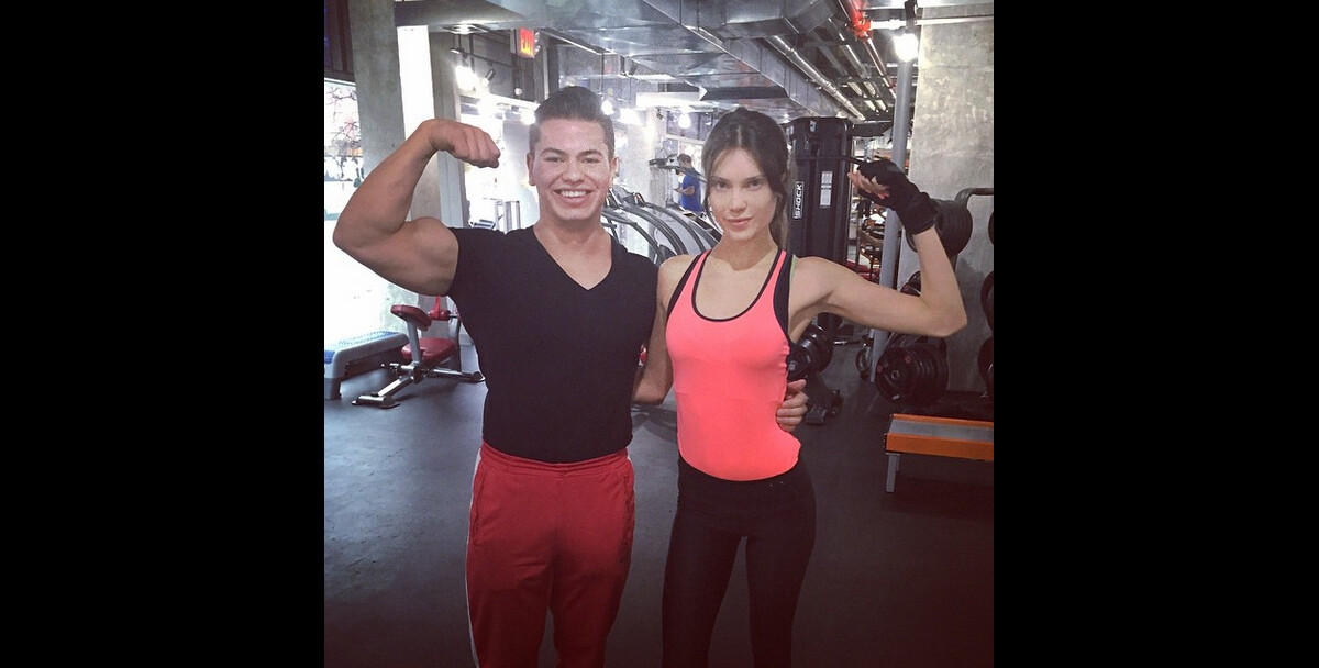Photo : Julia Pereira à l'entraînement avec Christian Castano. Photo ...