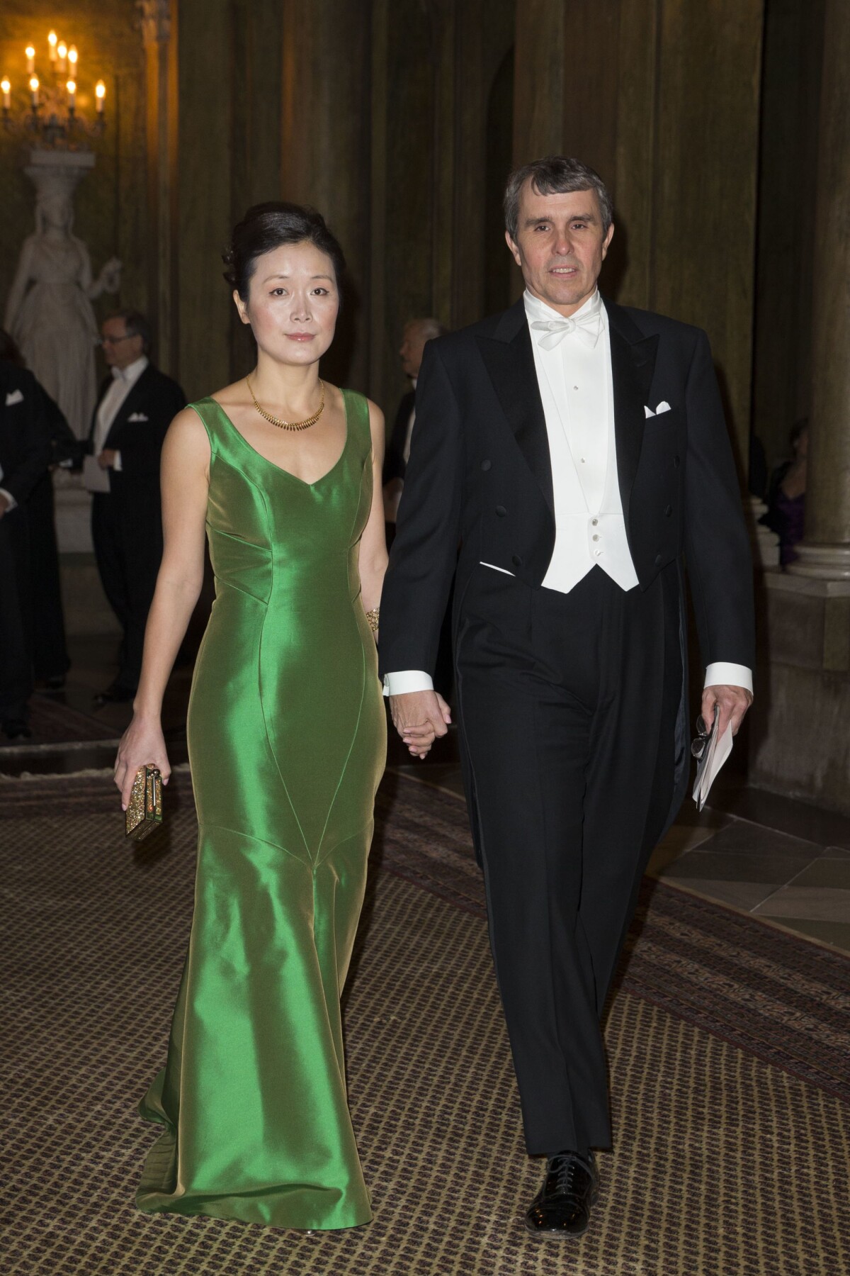 Photo : Prix Nobel de Chimie Eric Betzig et Na Ji - Dîner du roi pour ...