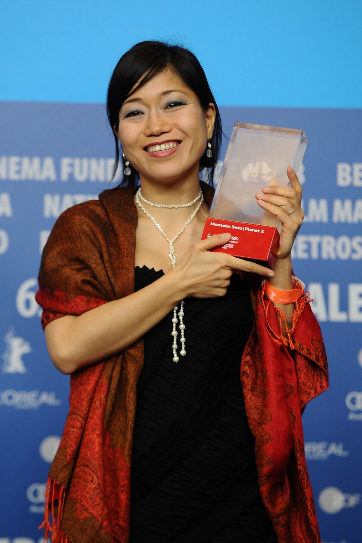 Photo : Momoko Seto au palmarès de la Berlinale, le 14 février 2015 ...
