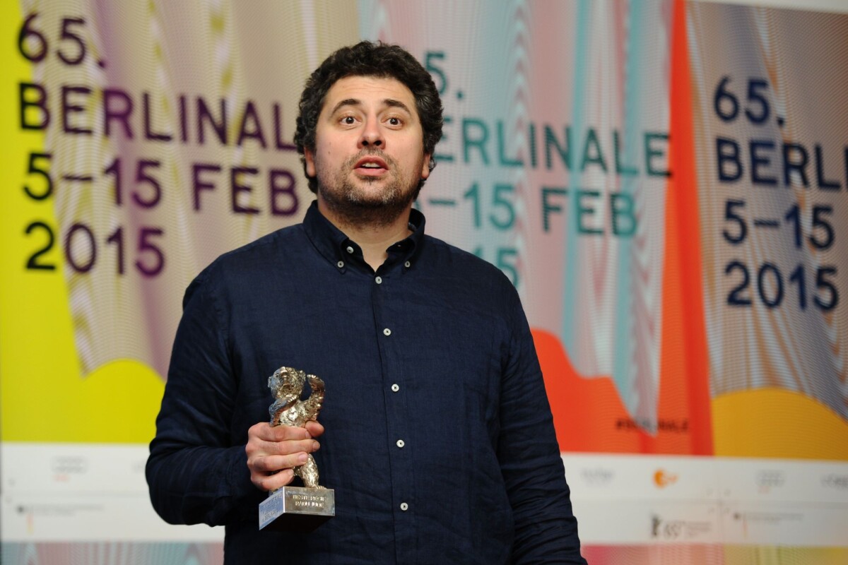 Photo : Radu Jude au palmarès de la Berlinale, le 14 février 2015 ...