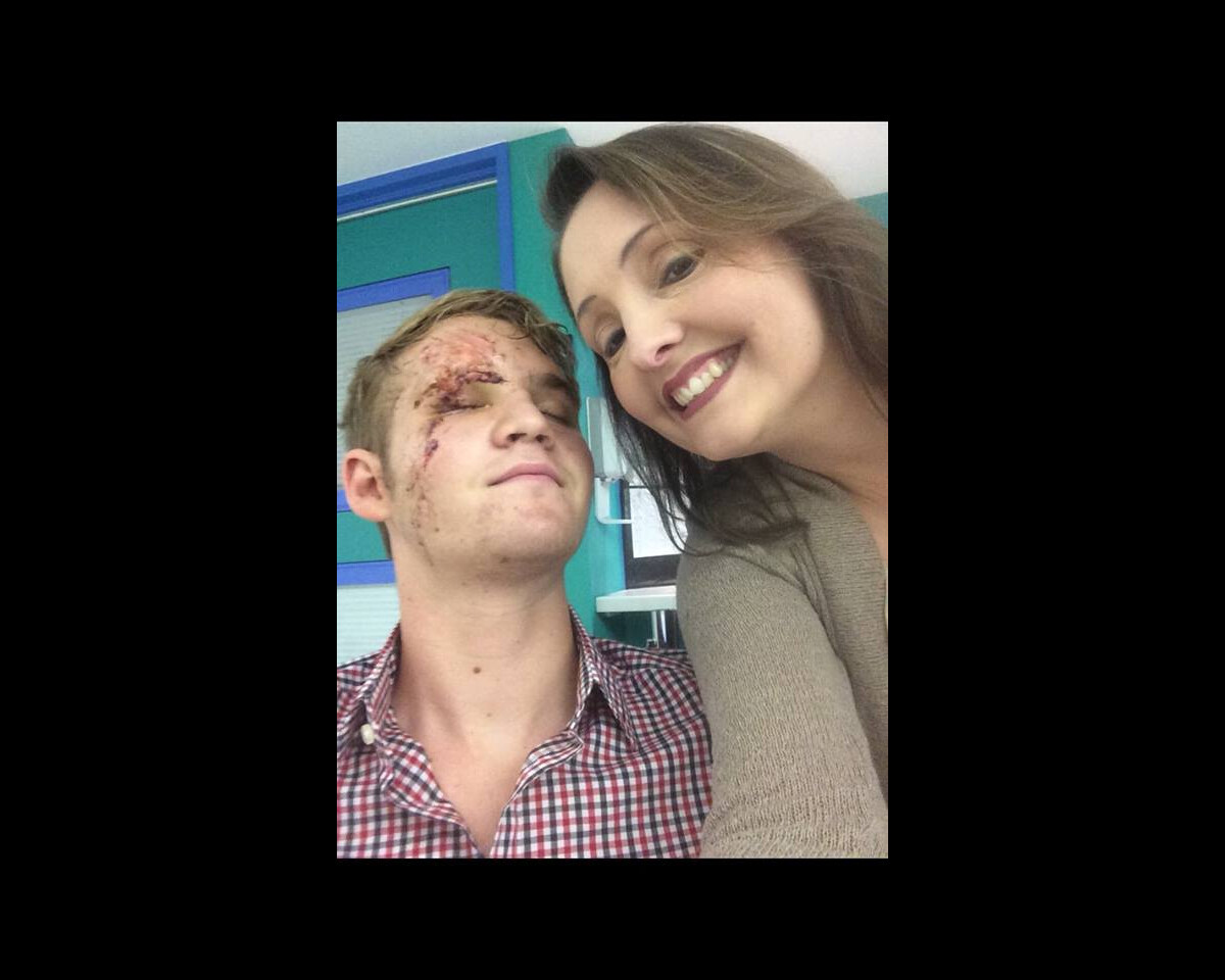 Photo : Dalton Gray et son agent Dawn Landrum après le terrible ...