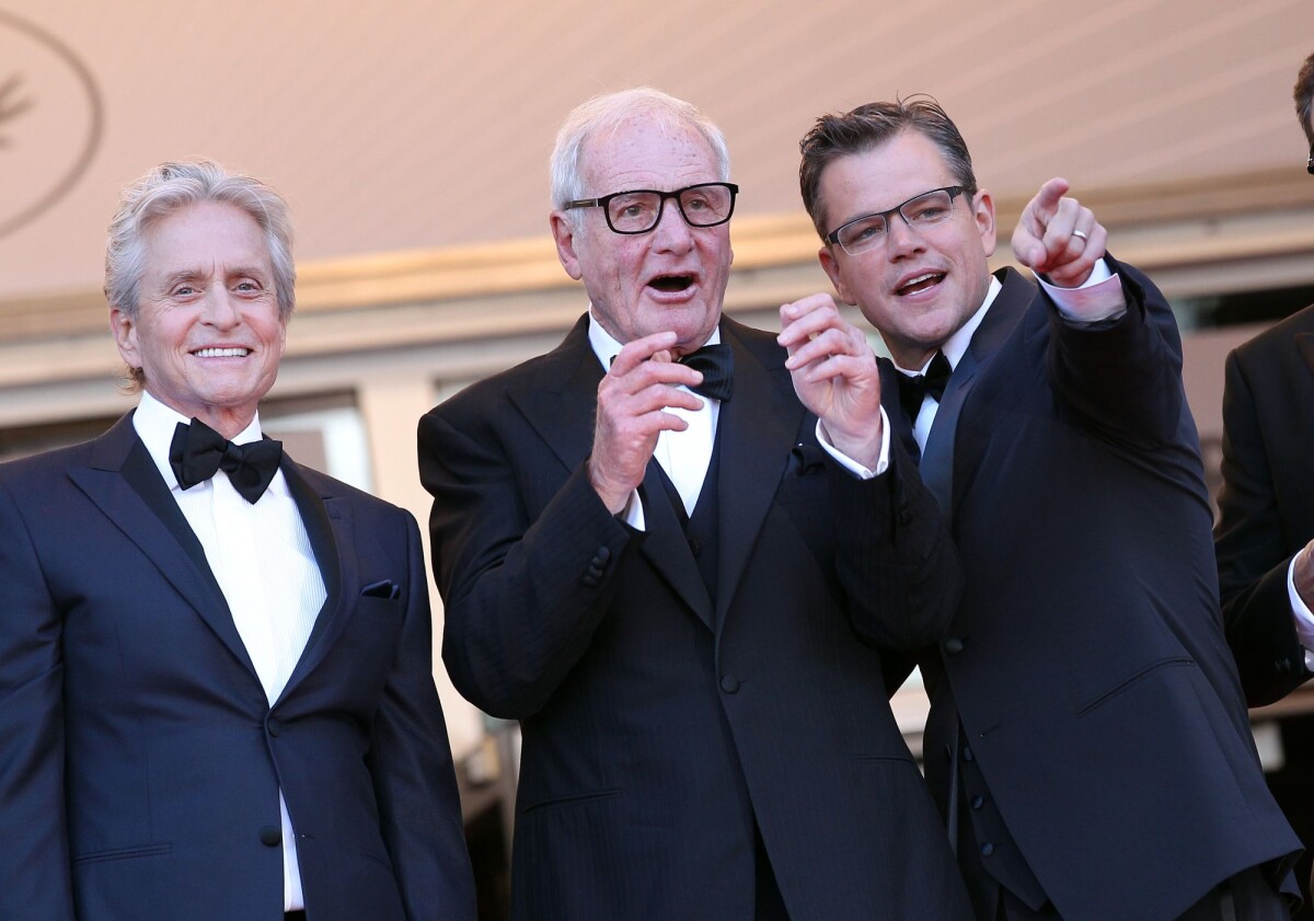 Photo : Michael Douglas, Jerry Weintraub et Matt Damon à Cannes le 21 ...