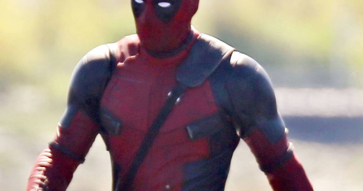 Ryan Reynolds sur le tournage du film Deadpool à Vancouver le 17 Avril ...