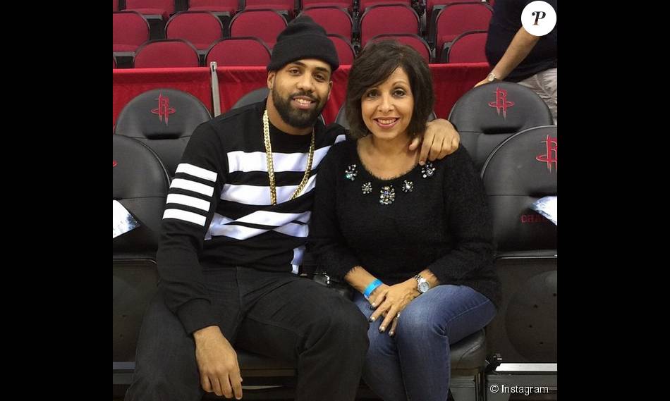 Arian Foster et sa mère, photo Instagram, 2015 - Purepeople
