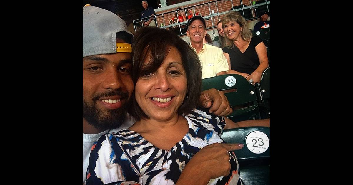 Arian Foster et sa maman, photo Instagram - Purepeople