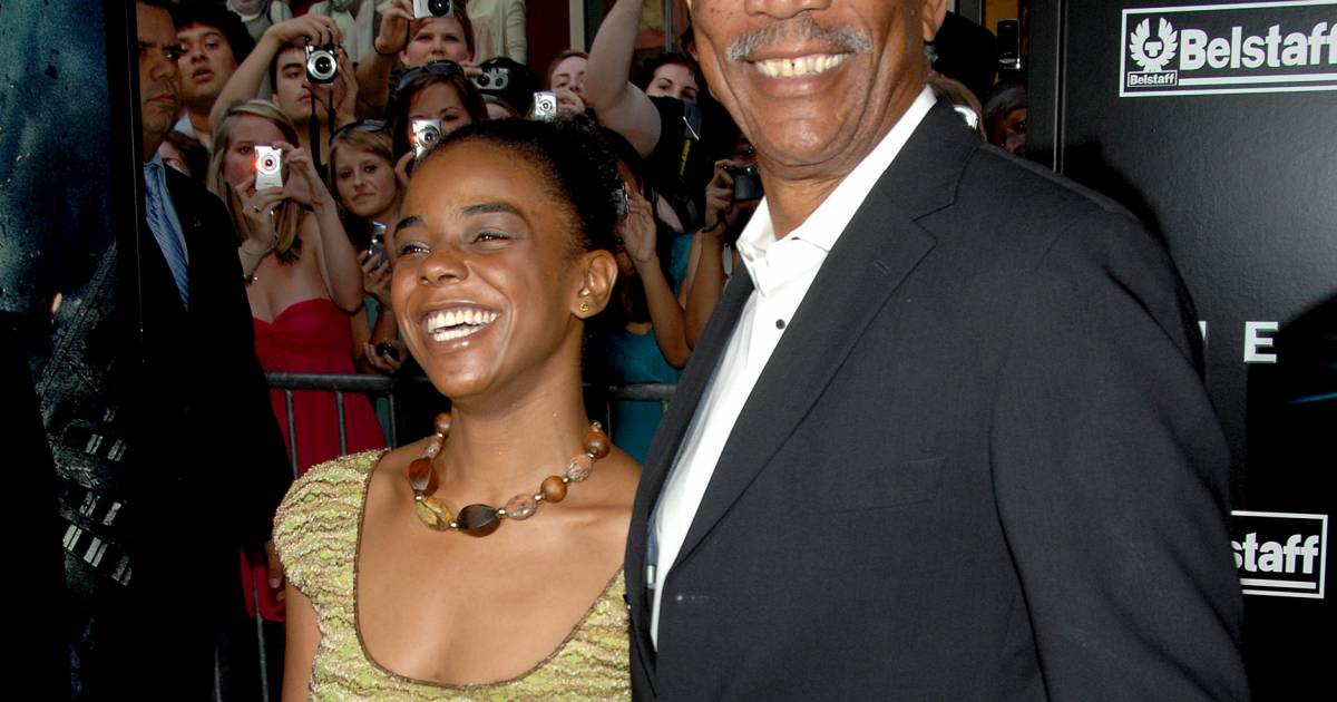 Morgan Freeman et E'Dena Hines à New York le 14 juillet 2008. - Purepeople