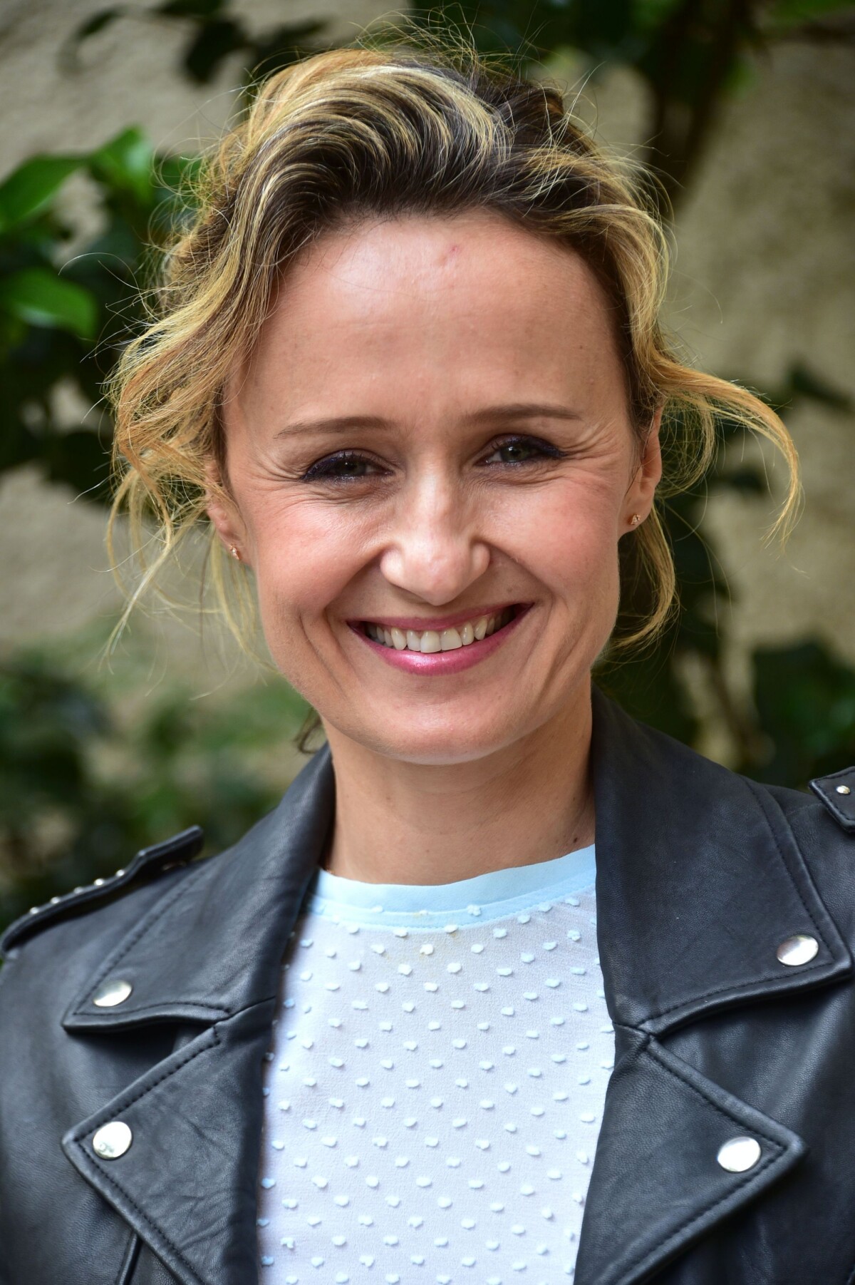 Photo : Caroline Roux, à l'hôtel Le Marois à Paris le 15 juin 2015 ...