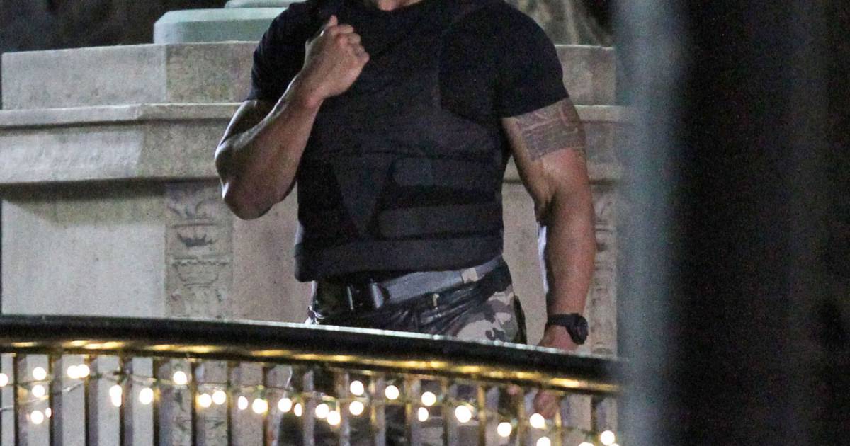 Exclusif - Dwayne Johnson - Tournage du film Central Intelligence à ...
