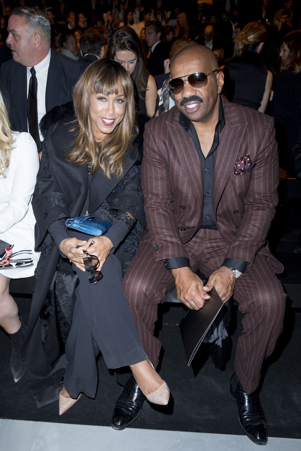Photo : Steve Harvey et sa femme Marjorie - People au défilé Elie Saab ...