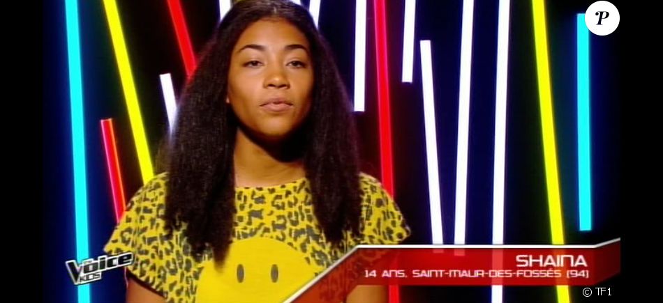 La jeune Shaina, dans The Voice Kids saison 2, le vendredi 9 octobre ...