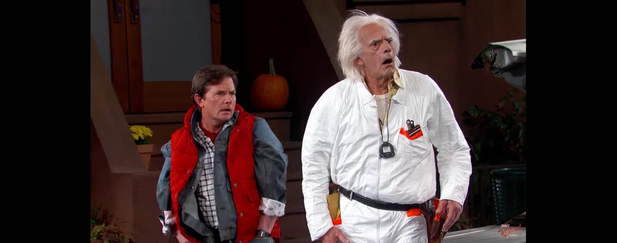 Vidéo : Michael J. Fox et Christopher Lloyd dans les costumes de Marty ...