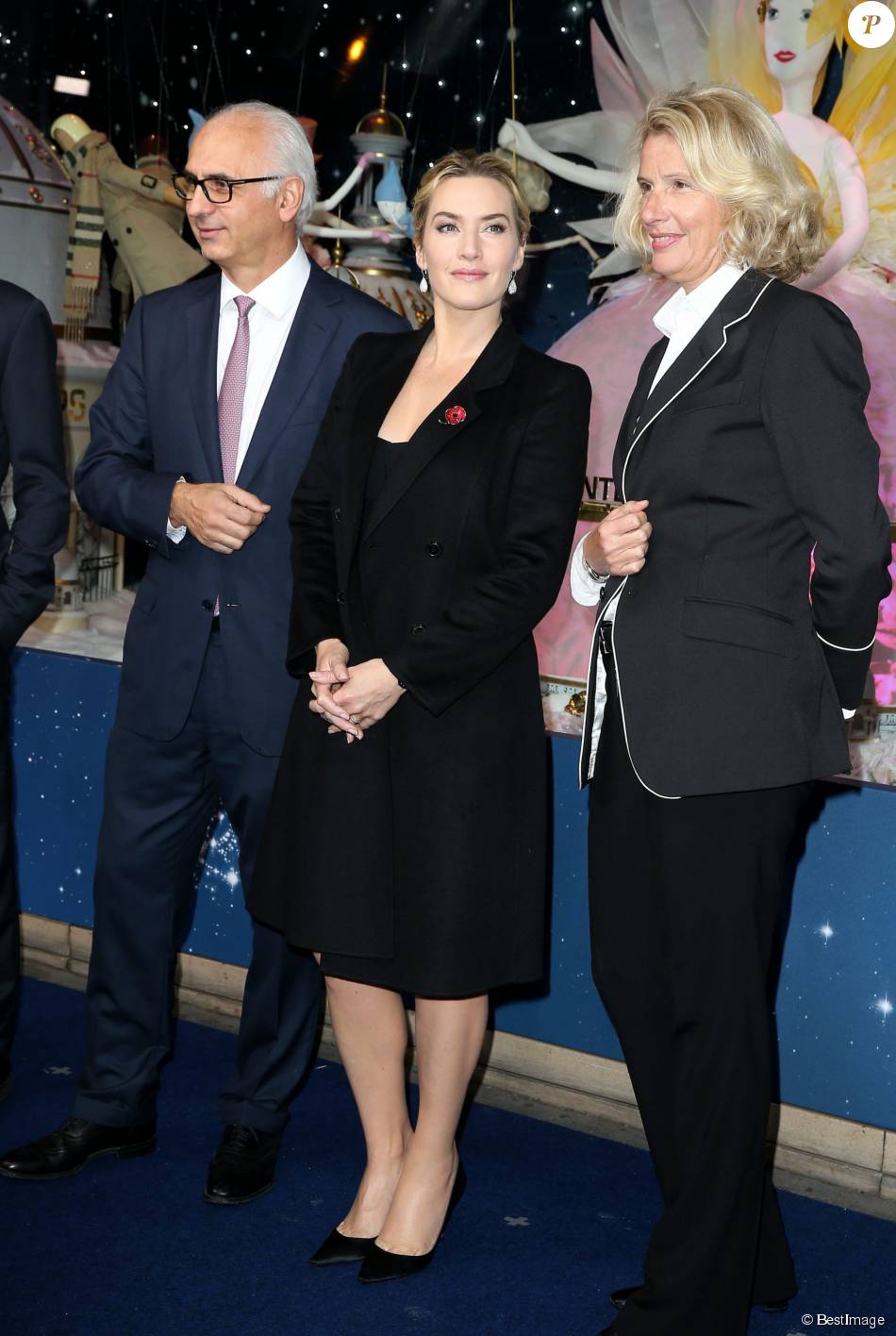 Paolo De Cesare (directeur du Printemps Haussmann), Kate Winslet et ...