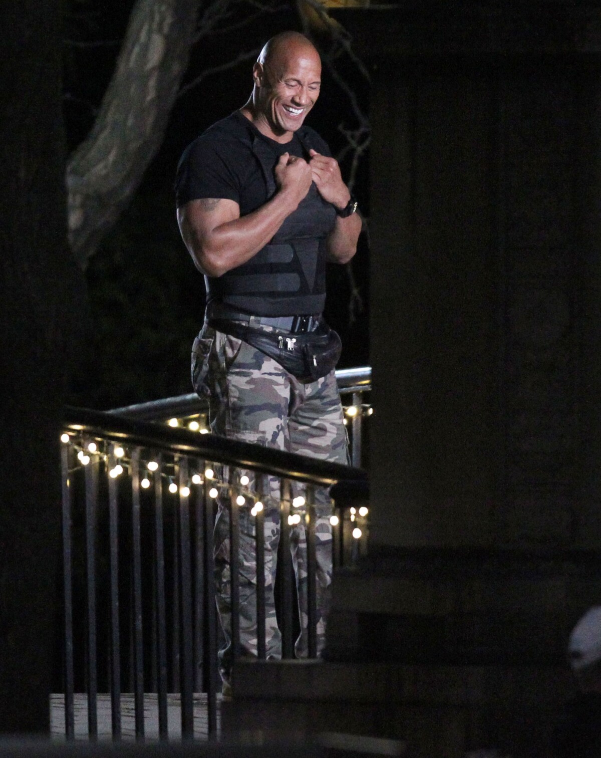 Photo : Exclusif - Dwayne Johnson sur le tournage du film "Central ...