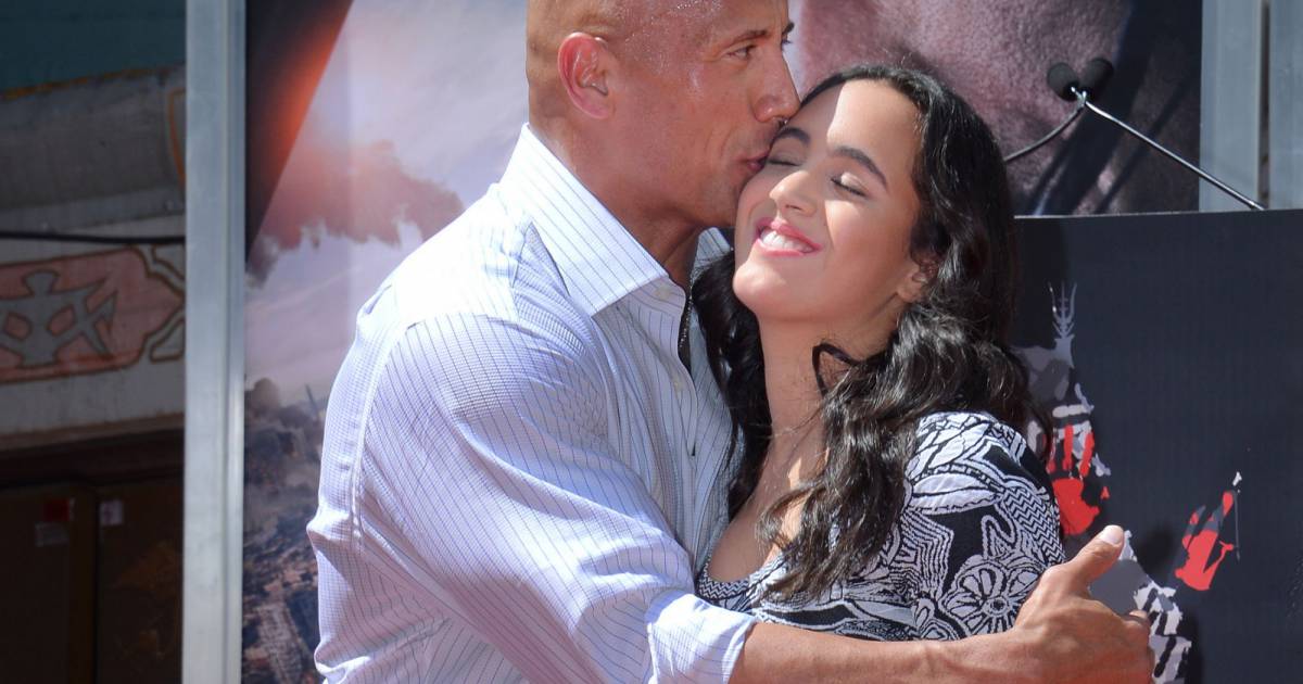Dwayne The Rock Johnson et sa fille Simone devant le TCL Chinese ...