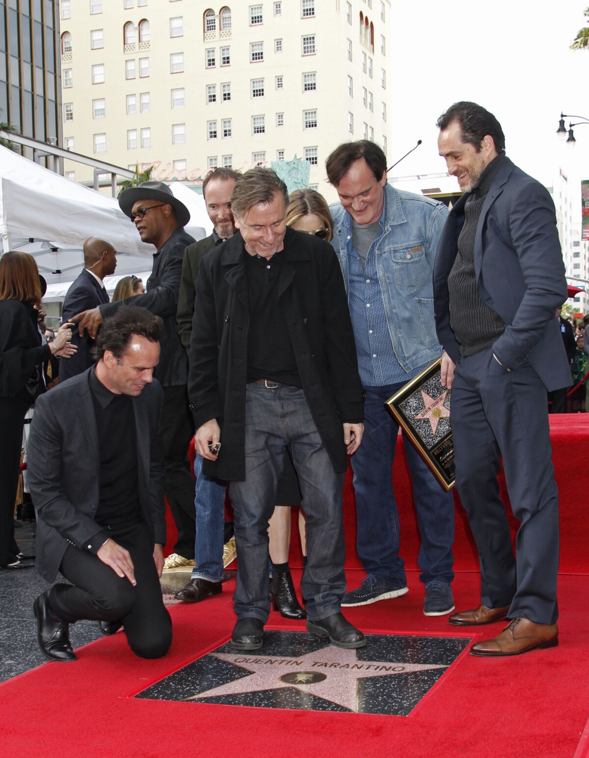 Photo : Samuel L. Jackson, Walton Goggins, Tim Roth, Jennifer Jason ...
