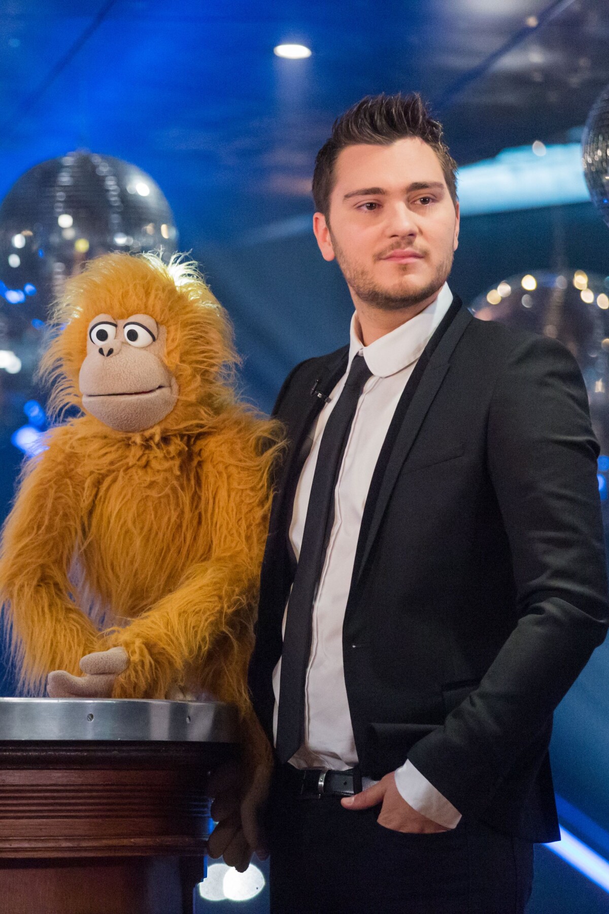 Photo : Exclusif - Jeff Panacloc, sur le bateau Jean Bruel à Paris pour le tournage de l ...