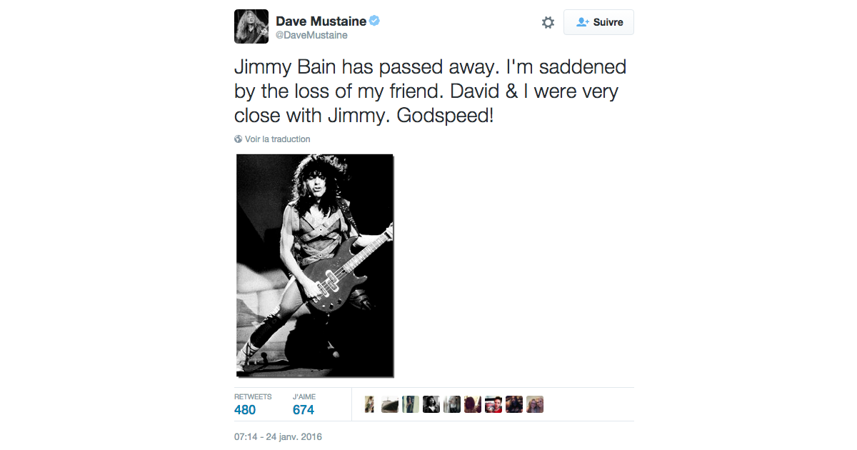Jimmy Bain : Mort à 68 ans de l'ex-bassiste des groupes Dio et Rainbow ...